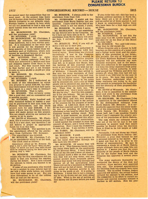 "Excerpt from Congressional Record Regarding Amendment Proposed by Repr ...
