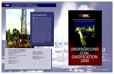 "Underground Coal Gasification 2000" by University of North Dakota ...