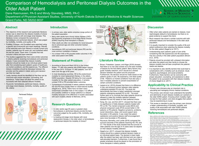 "Comparison of Hemodialysis and Peritoneal Dialysis Outcomes in the Old ...