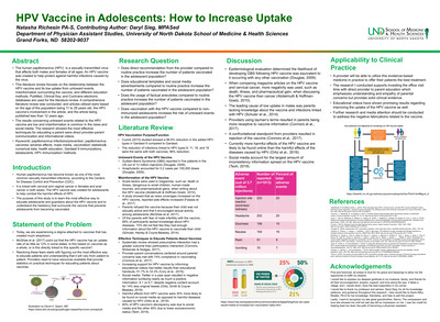 "HPV Vaccine in Adolescents: How to Increase Uptake" by Natasha Richsesin