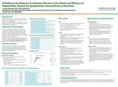 "Platelets to the Rescue? A Literature Review of the Safety and Efficac ...