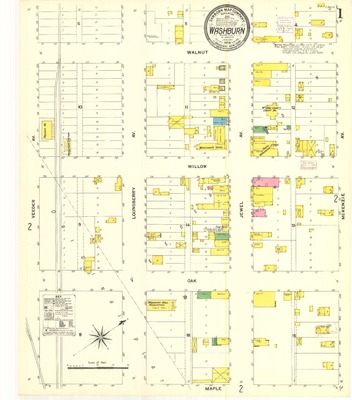 "Washburn, 1908" by Sanborn Map Company