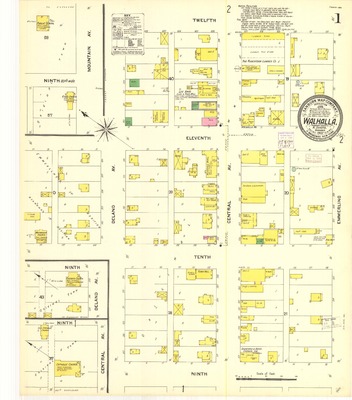 "Walhalla, 1907" by Sanborn Map Company