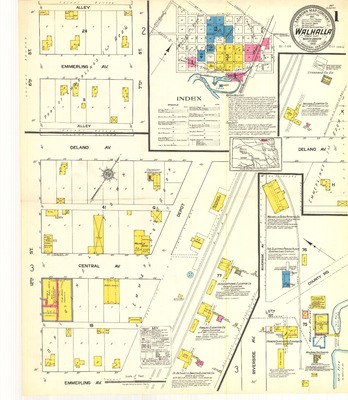 "Walhalla, 1918" by Sanborn Map Company