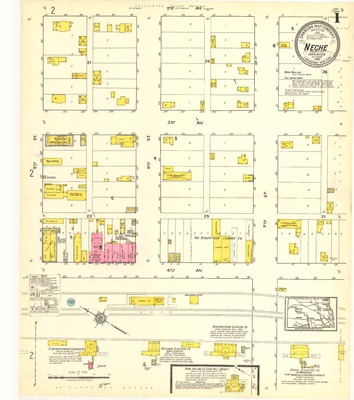 "Neche, 1918" by Sanborn Map Company
