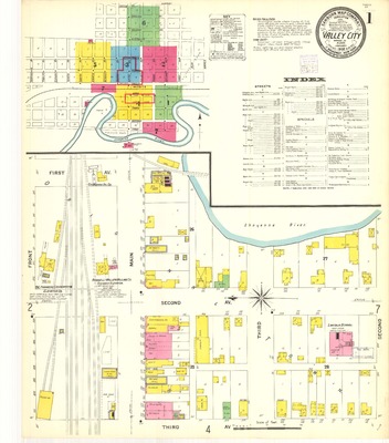 "Valley City, 1908" by Sanborn Map Company